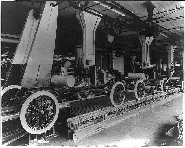 First Automobile Assembly Line
