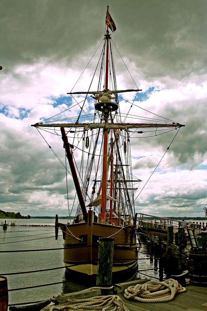 Sailing ship in Jamestown | NCpedia