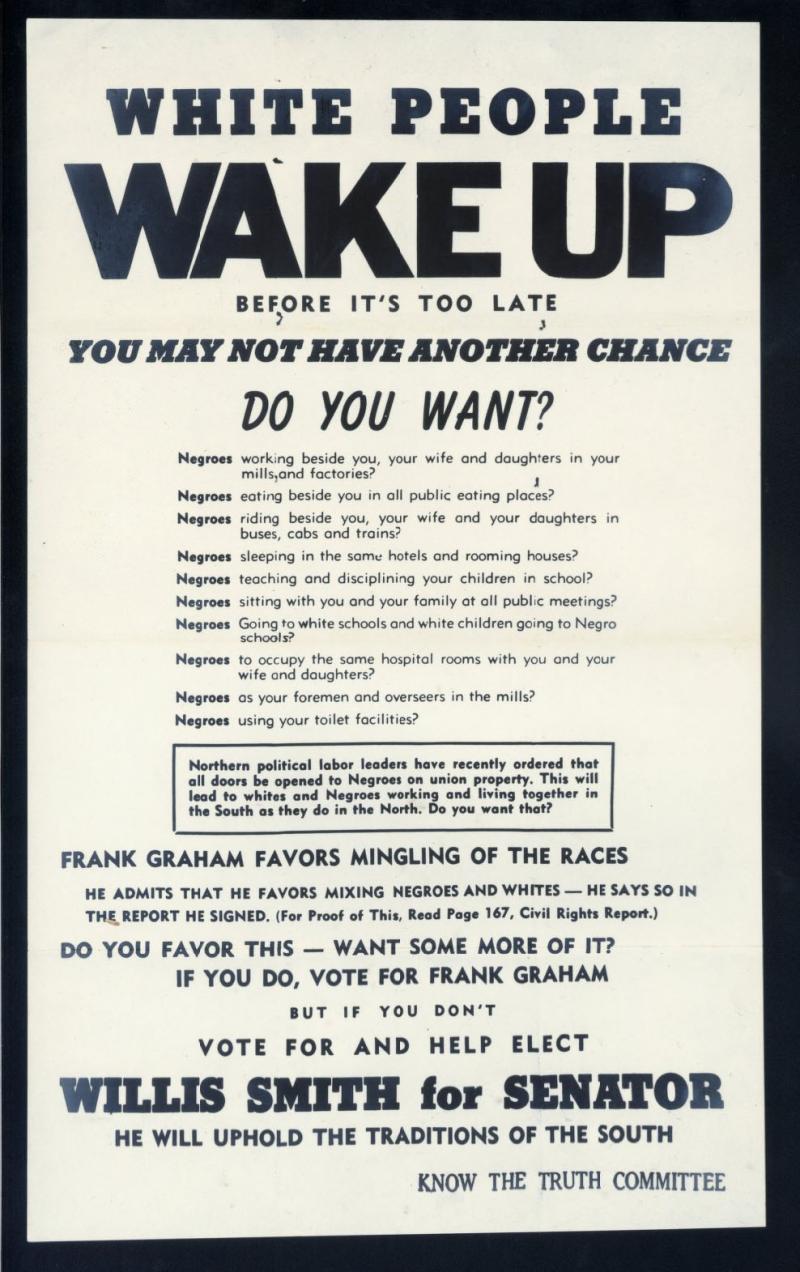 White People, Wake Up Before It's Too Late | NCpedia
