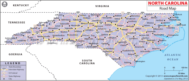 National highways in North Carolina | NCpedia