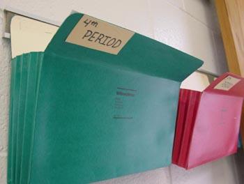 Students Turning In Papers