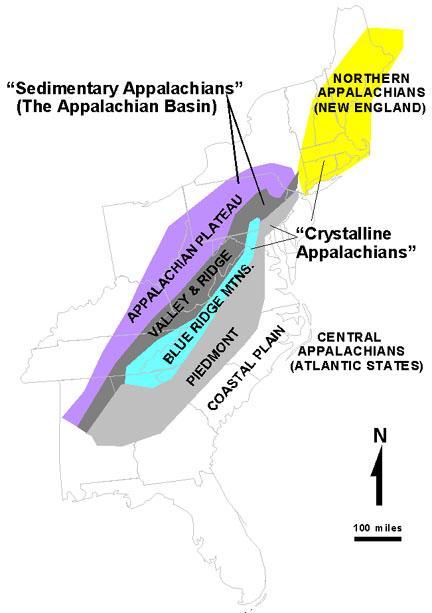 Geologic regions of the Appalachains | NCpedia