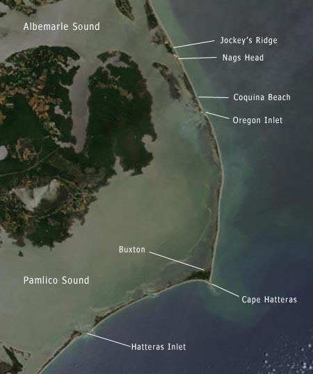 Carolina Beach Inlet Map
