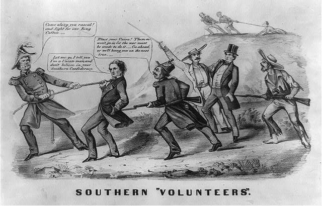 Civil War conscription cartoon | NCpedia