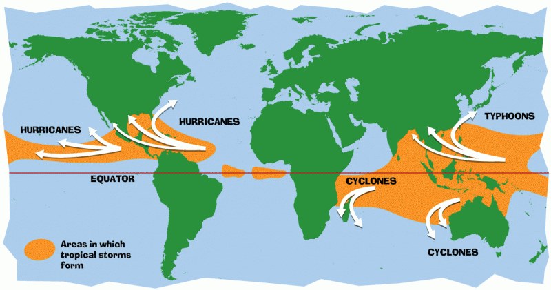 Cyclone Map | NCpedia