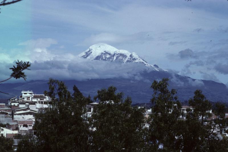 Mt. Chimborazo looms above Riobamba, Ecuador | NCpedia
