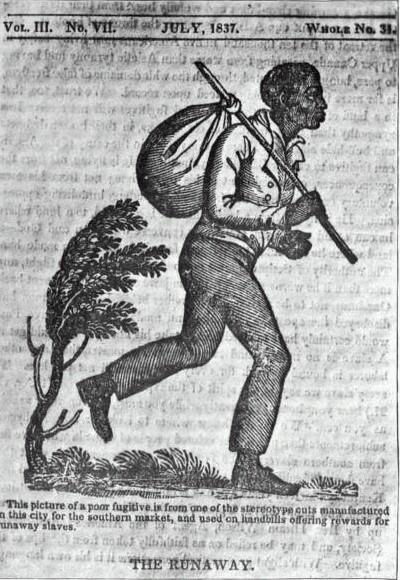 Illustration of a Freedom Seeking Enslaved Person | NCpedia