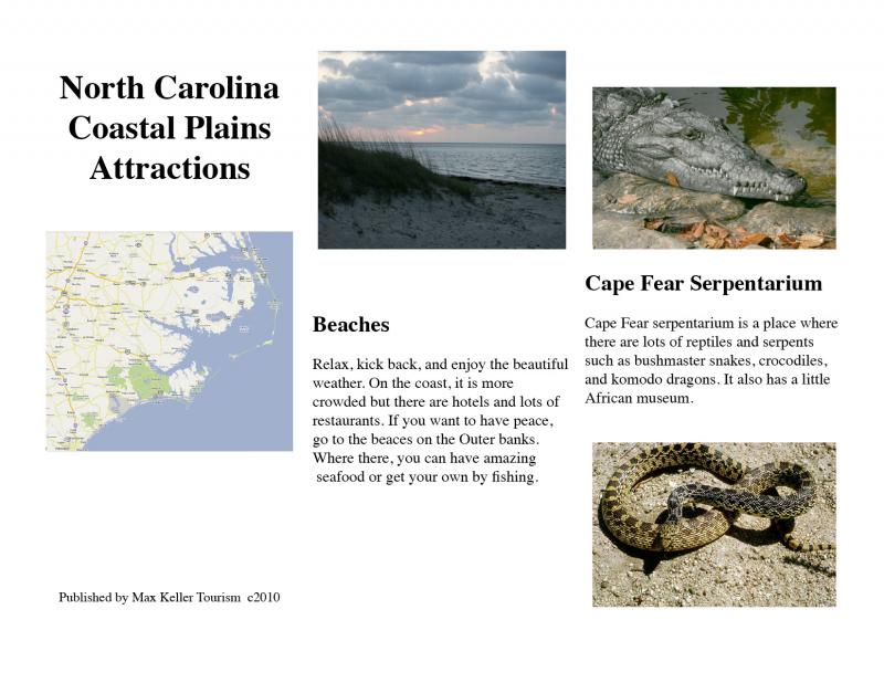 Student work: Coastal brochure | NCpedia
