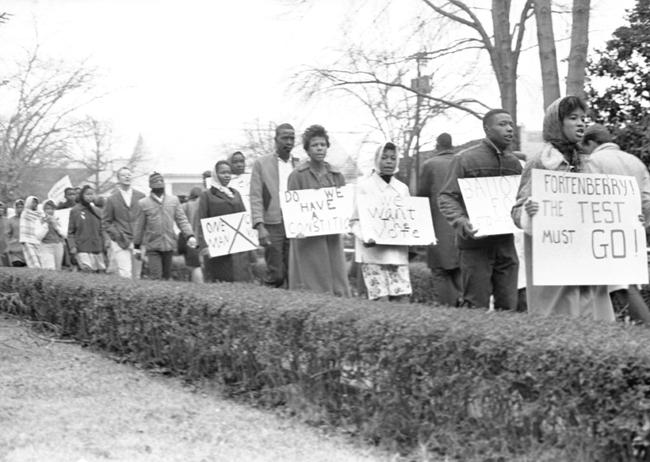 Voting rights demonstration | NCpedia